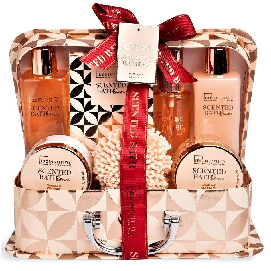 EKSKLUZYWNY ZESTAW PREZENTOWY KOSMETYKÓW ŚWIĘTA KUFEREK CIAŁA I KĄPIELI ...